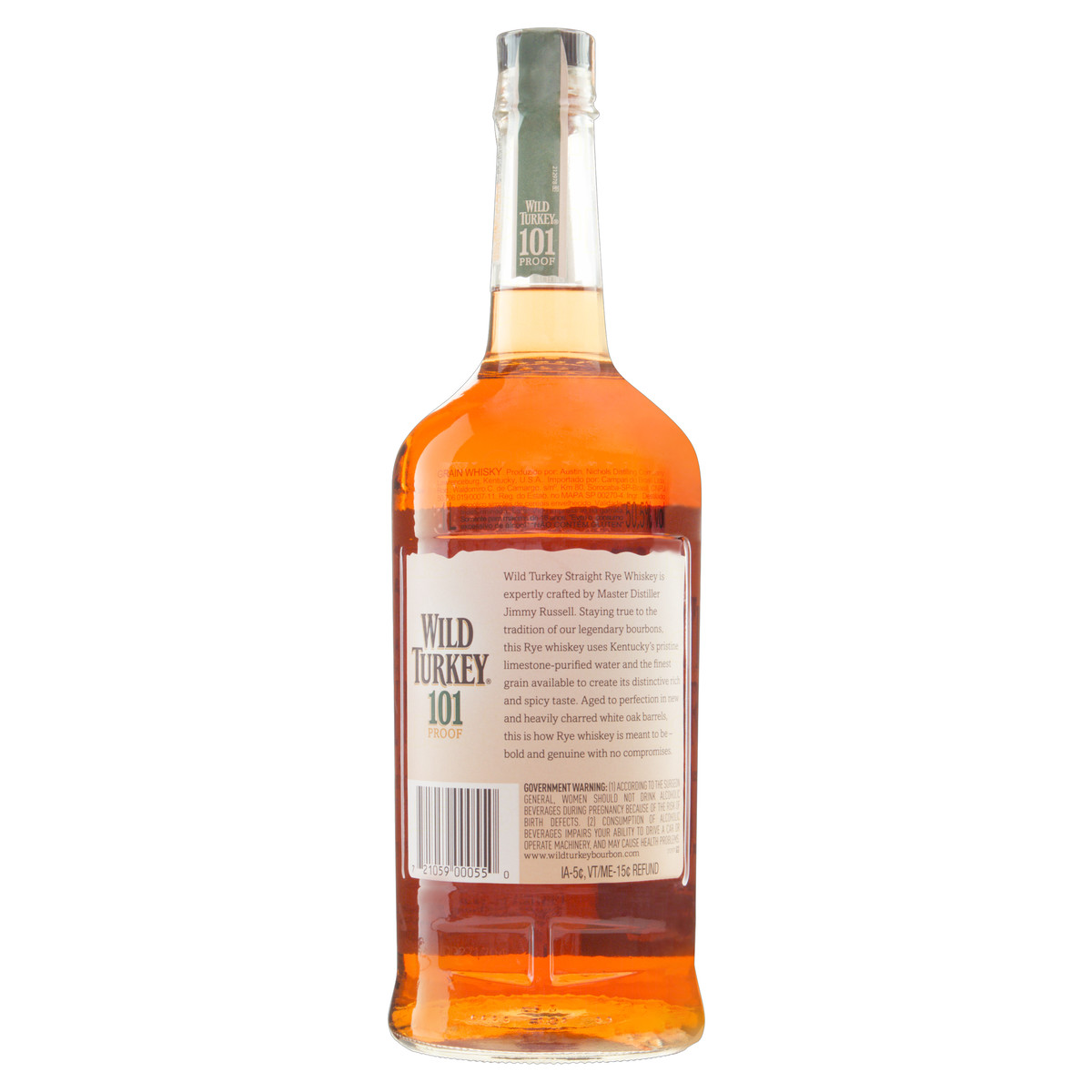 WHISKY AMERICANO RYE 101 WILD TURKEY GARRAFA 1L · ilergic - Para você