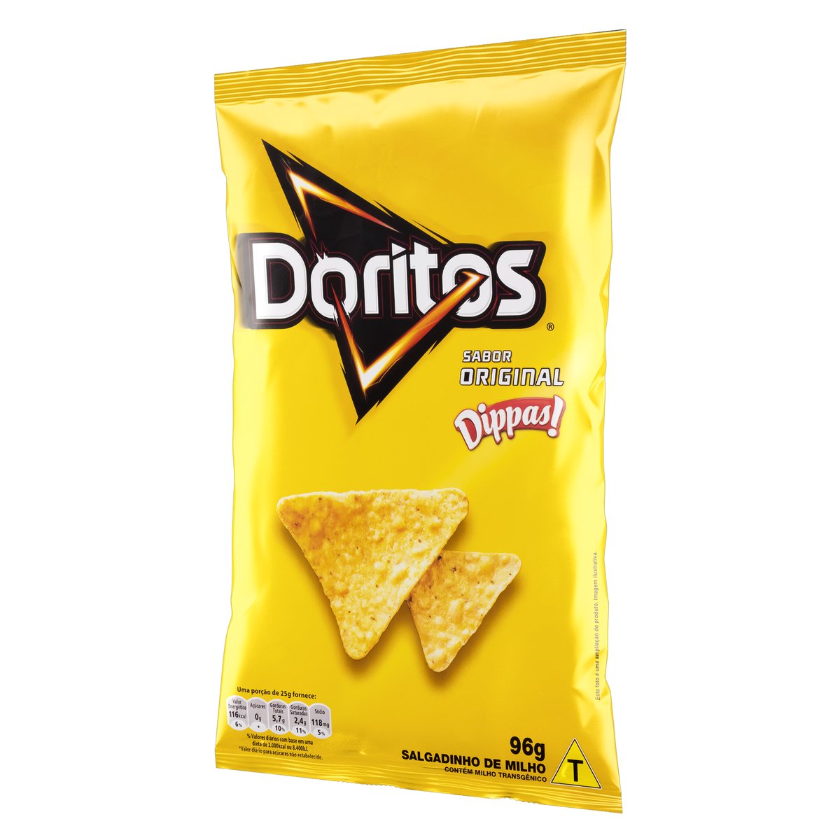 Salgadinho De Milho Original Doritos Dippas Pacote 96g · Ilergic Para