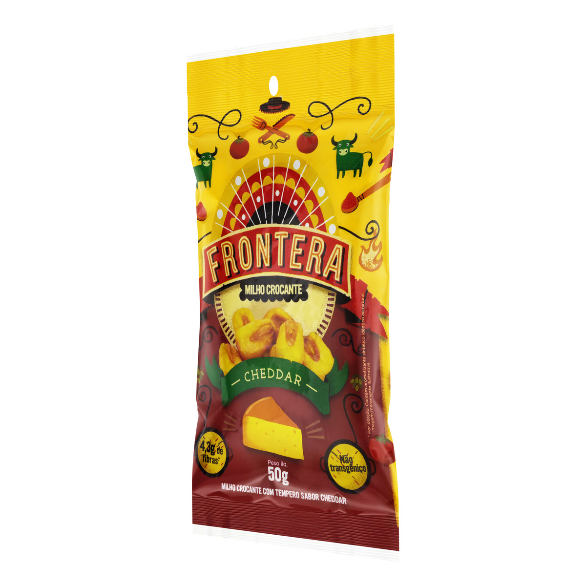 MILHO CROCANTE CHEDDAR FRONTERA PACOTE 50G · ilergic - Para você