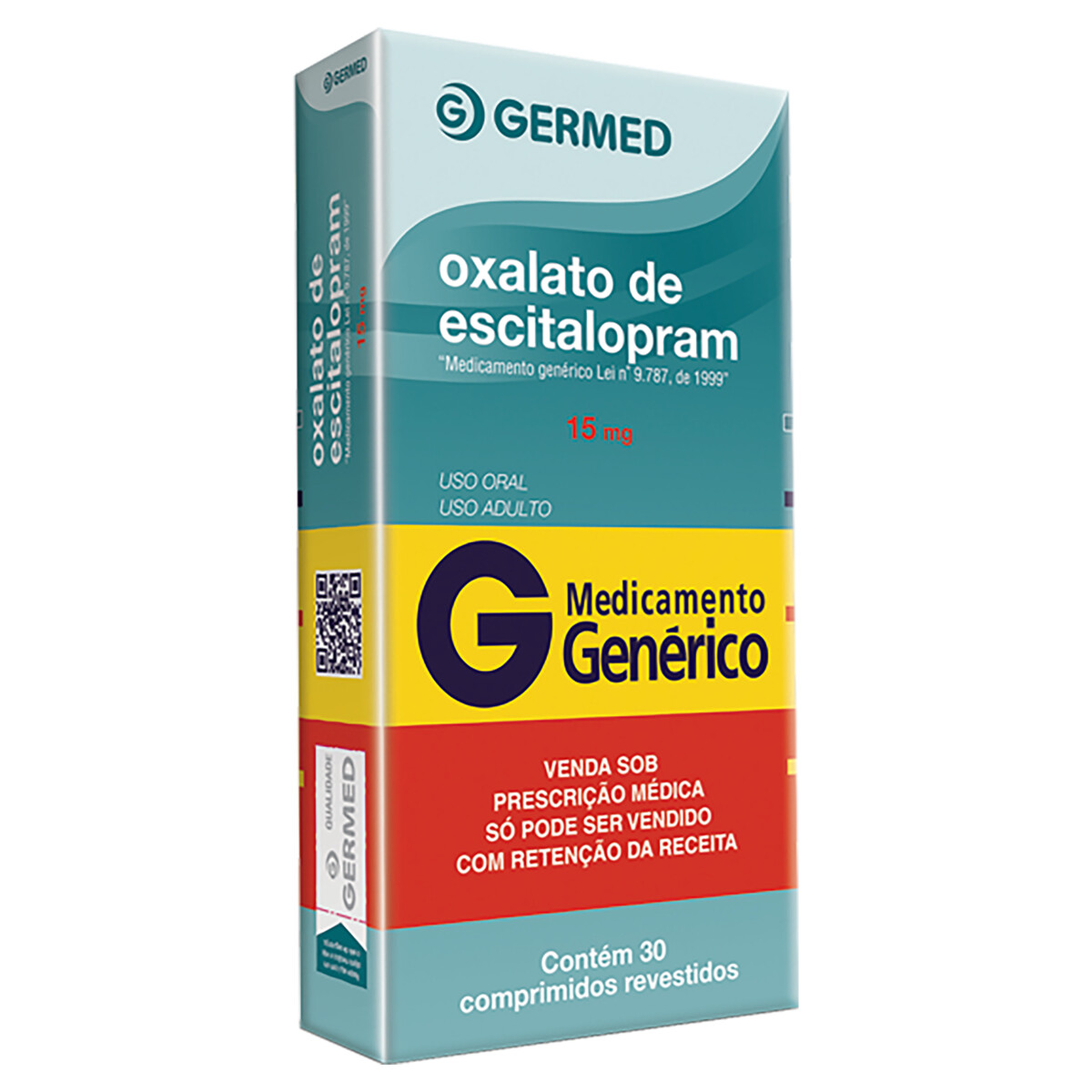 OXALATO DE ESCITALOPRAM 15MG GERMED CAIXA 30 COMPRIMIDOS REVESTIDOS ...