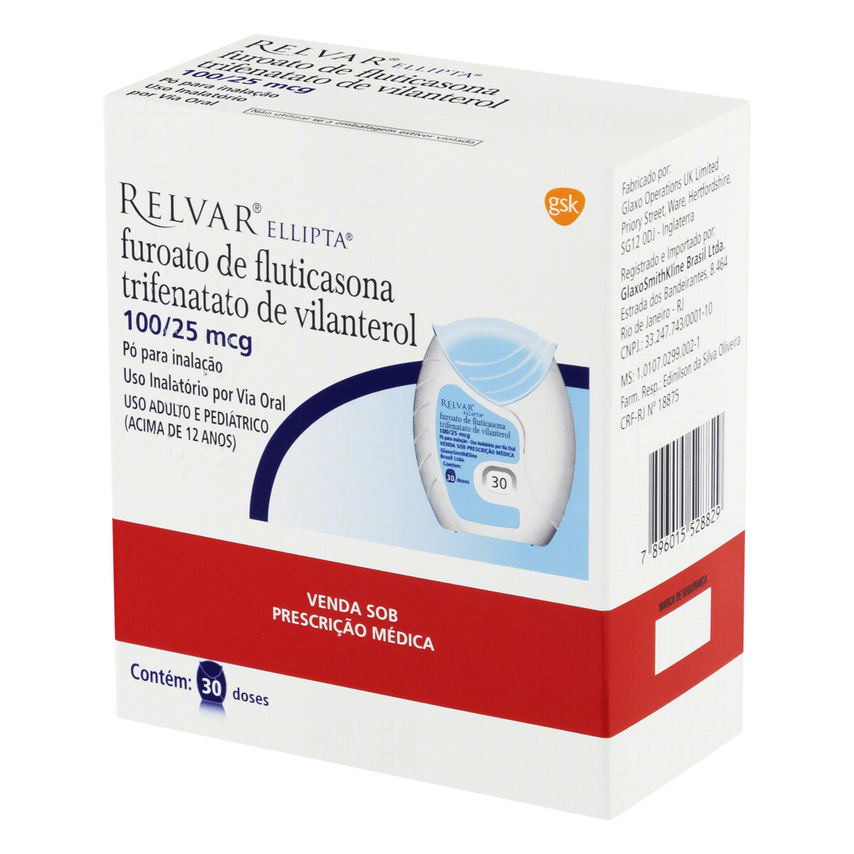 RELVAR ELLIPTA 100/25MCG GSK CAIXA 30 DOSES · ilergic - Para você