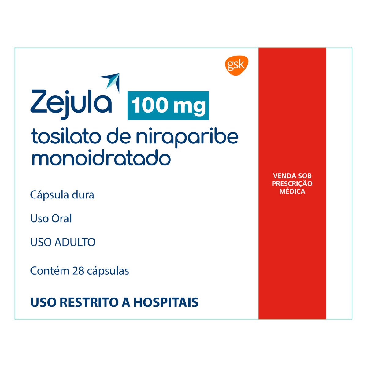 ZEJULA GSK CAIXA 28 CÁPSULAS DURAS · ilergic - Para você