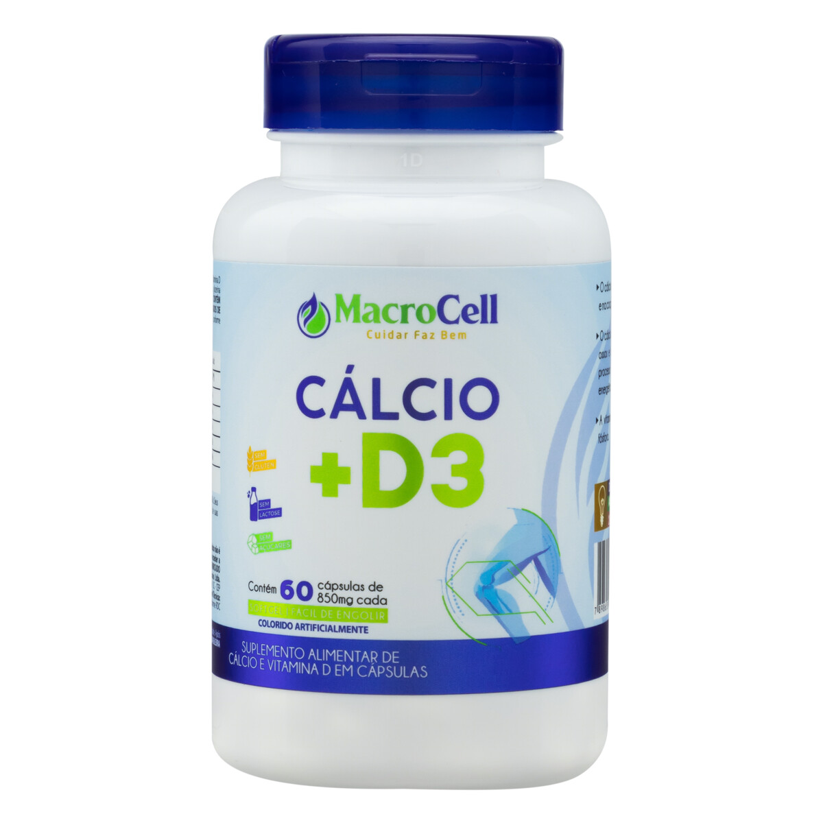 CÁLCIO + D3 MACROCELL FRASCO 60 CÁPSULAS SOFTGEL · ilergic - Para você