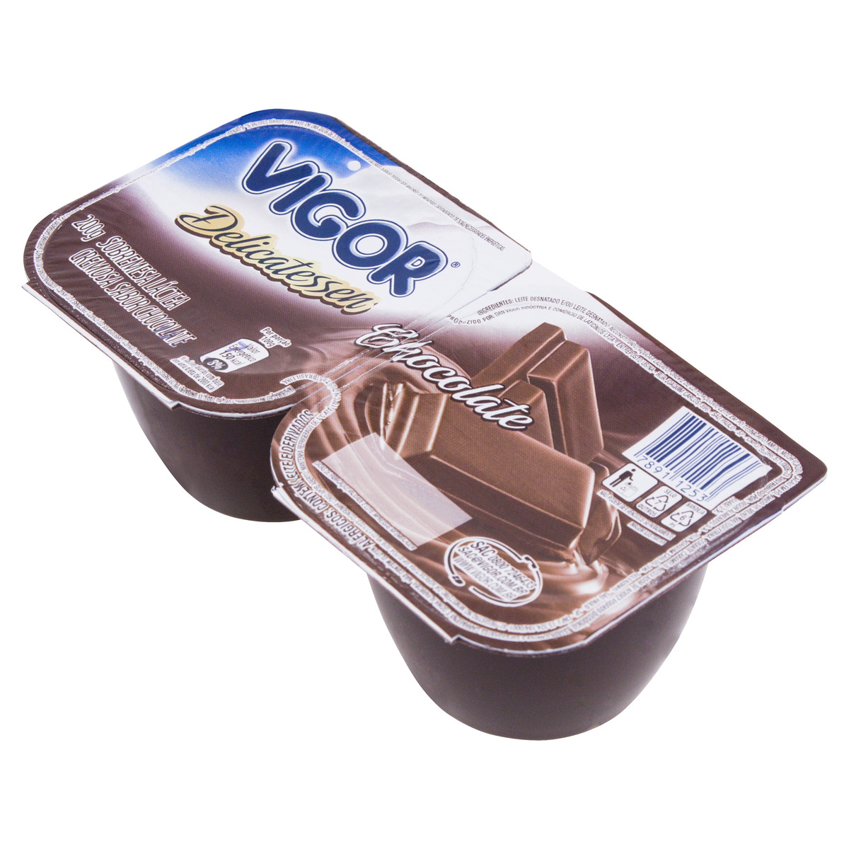 SOBREMESA LÁCTEA CHOCOLATE VIGOR DELICATESSEN BANDEJA 180G · ilergic ...